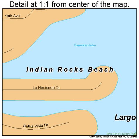 Indian Rocks Beach Florida Street Map 1233625
