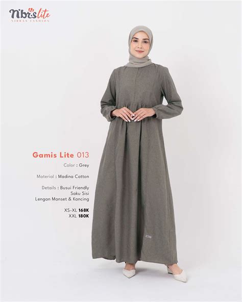 GAMIS LITE 013 Produk NIBRAS Pusat Belanja Online Terbaik