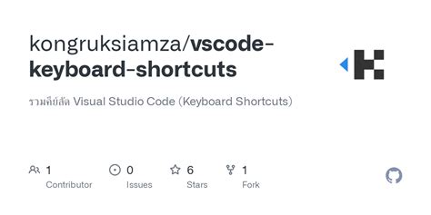 Github Kongruksiamza Vscode Keyboard Shortcuts Visual