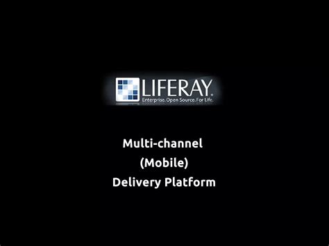 Moved To Https Slidr Io Azzazzel Liferay Multi Channel Mobile