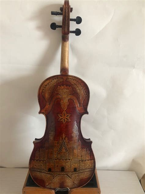 master violin 4 4 stradi model solid flamed maple back spruce top hand