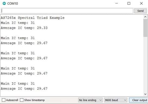 interfacing triad spectroscopy sensor as7265x with arduino