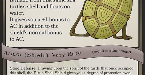 Turtle Shell Shield Dandd Item Album On Imgur