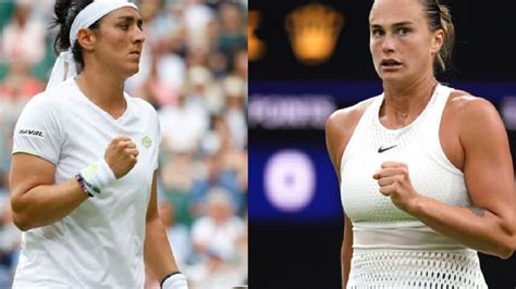 Aryna Sabalenka Vs Ons Jabeur In The Second Wimbledon Semi Final Femi