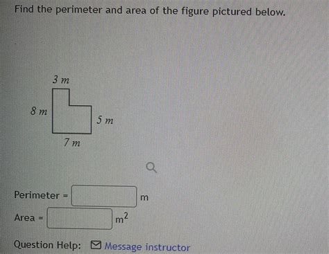 Answered Find The Perimeter And Area Of The Figure Pictured Below 8 M Kunduz