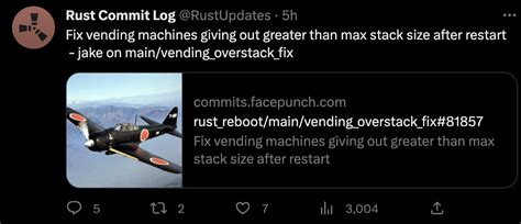 Vending Machines No Longer Give Out More Than Max Stack Sizes After Server Restarts R Playrust
