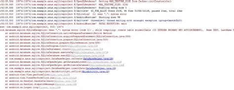 Java Sqllite Causes Crash Upon Button Pressed Stack Overflow