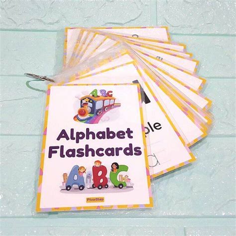 Laminated Alphabet Flashcards With Tracing Activity 250 Microns Thick