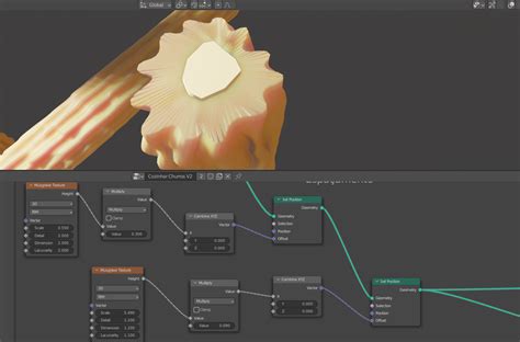 texturing - How limit the Musgrave Texture Effect in the mesh on ...