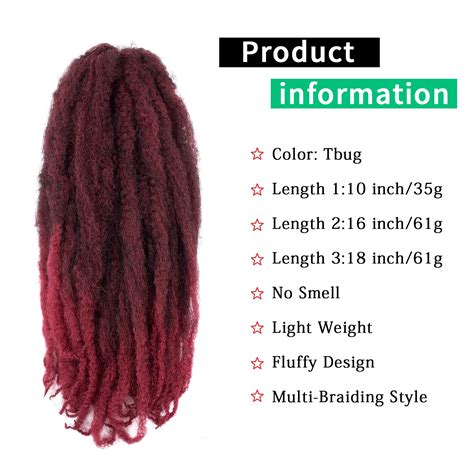 1016182024 Inch Marley Twist Hair For Springy Twists Cuabn Twist