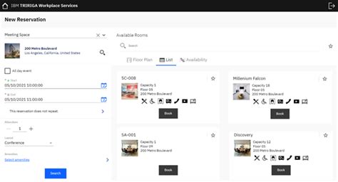 tririga reservations — llama workplace technology made easy