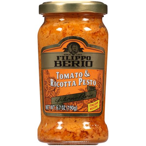 Filippo Berio Tomato And Ricotta Pesto Shop Pasta Sauces At H E B