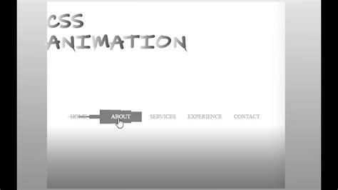 Css Animation Navbar Animation Youtube