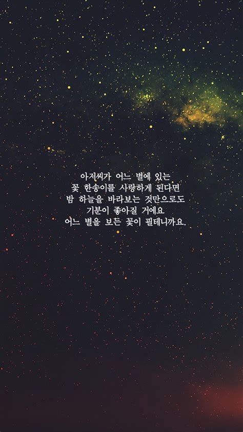 어린왕자 속 감명깊었던 구절을 적은 배경화면 인스티즈 instiz 인티영상 종료 카테고리