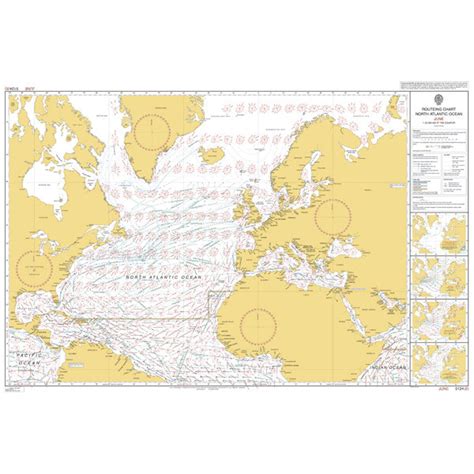 Admiralty Routeing Charts North Atlantic 5124 June Monat Jun