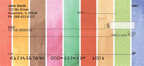 Watercolor Checks Watercolor Personal Checks