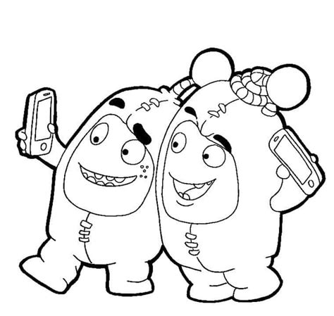 Oddbods Coloring Pages Coloringlib