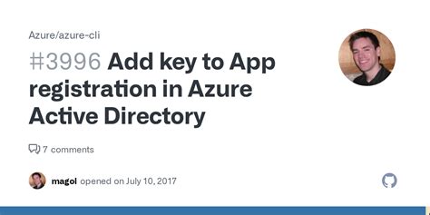 Add Key To App Registration In Azure Active Directory · Issue 3996