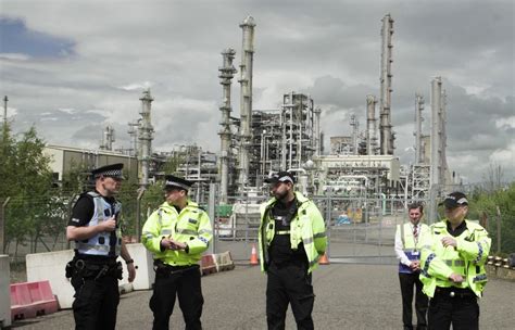Climate Camp Activists March In Day Of Resistance At Ineos
