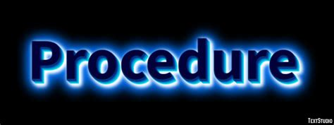 Procedure Text Effect And Logo Design Word