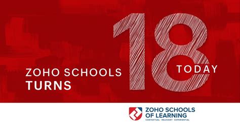 Zoho Schools Of Learning On Linkedin Zoho Zohoschools Zohoschoolsturns18 18thanniversary