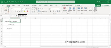How To Use The Dollar Function In Excel Developer Publish