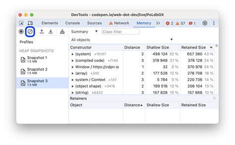 Record Heap Snapshots Chrome Devtools Chrome For Developers
