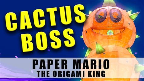 Paper Mario The Origami King Pokey Cactus Boss Fight How To Beat The