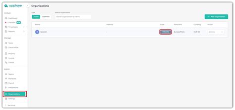 How To Find The Organization Code In Apploye