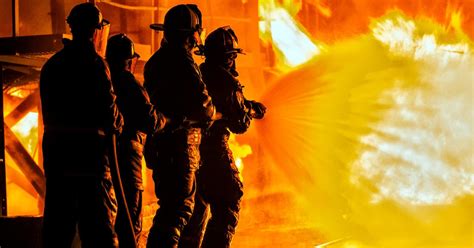 Firefighter Fighting Fire