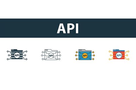 Api Icon Set Graphic By Aimagenarium · Creative Fabrica