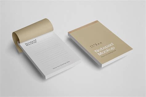 Notepad Mockup Set Sketchbook Creative Market