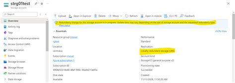 Azure Storage Account Migration Stuck While Converting From Lrs To Zrs