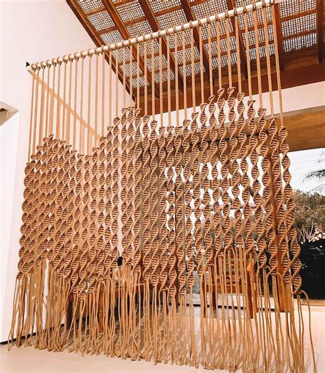 Handcrafted Macrame Curtain Transforms Any Doorway Into A Boho Oasis