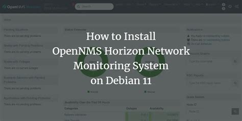 How To Install OpenNMS Horizon Network Monitoring System On Debian