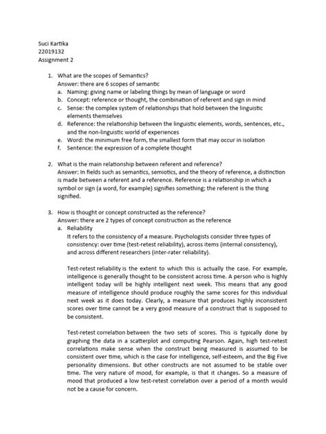 Assignment Week 2 Basic Semprag Pdf Concept Semantics