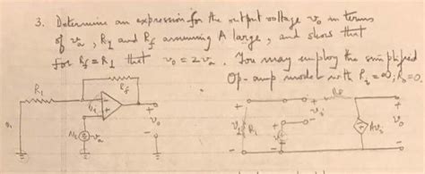 solved determine an expression for the output voltage v 0 in