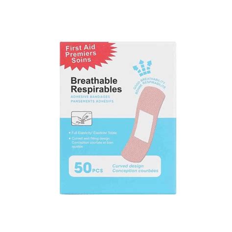 Breathable Adhesive Bandage Pack 50 Pcs لصقات جروح مسواگ