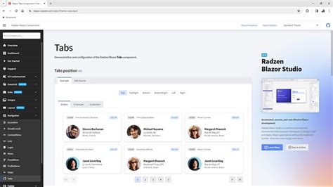 RadzenTabs Appearance In Net8 Radzen Blazor Components Radzen