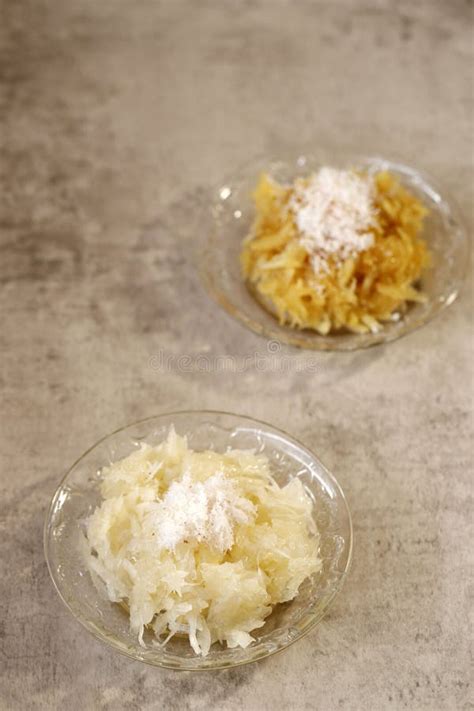 Sawut Indonesian Traditional Snack Made From Steamed Shredded Cassava