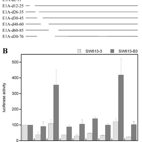 Effect Of C Terminal And N Terminal Deletion Mutants Of The E1a Protein