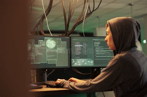 Phishing Attack Computer Network System Hacking Cybercrime Stock