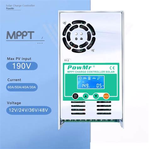 Jual Tenaga Surya Powmr Mppt A V V V V Solar Charge Controller Scc Charger Shopee