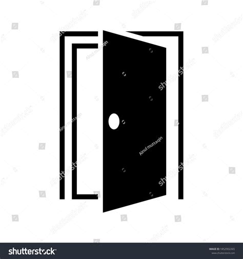 Door Icon Trendy Flat Style Isolated Stock Vector Royalty Free