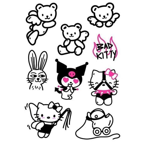 Hello Kitty Hello Kitty татуировки Милые татуировки Эскизы