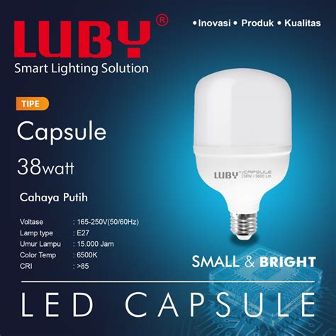 Jual Lampu Led Luby Capsule Bohlam Luby Kapsul Cahaya Putih Dan Kuning Shopee Indonesia