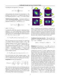 Conditionally Strongly Log Concave Generative Models DeepAI