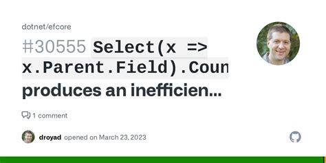 Select X X Parent Field Count Distinct Produces An