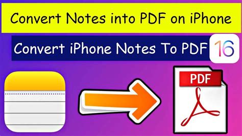 How To Convert Notes Into PDF On IPhone IPad IOS 16 How To Convert