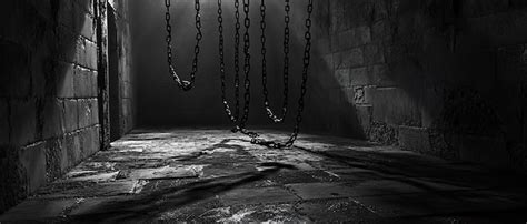 Quotdeserted Prison Cell Cold And Empty With Chains Hangingquot